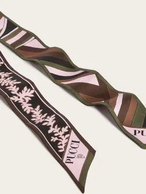 Emilio Pucci Patterned Printed Silk Scarf