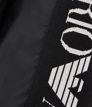 EA7 Oversized Fit Padded Hooded Bomber Jacket