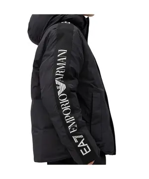 EA7 Oversized Fit Padded Hooded Bomber Jacket