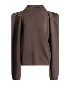 Rick Owens Solid-color Thick Wool Knit Sweater - Brown