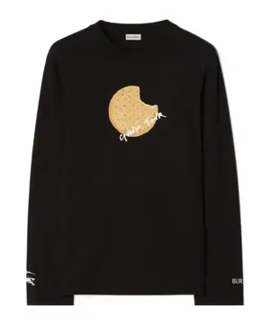 Burberry Biscuit Cotton Sweatshirt - Black