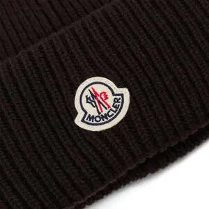 Moncler Coarse Ribbed Knitted Cold-weather Cap