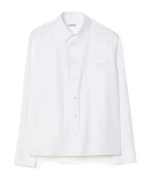 Burberry Relaxed Fit Cotton Shirt - White