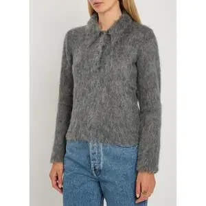 Chloé Casual Lapel Top - Grey
