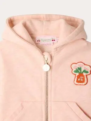 Bonpoint Tibou Baby Sweatshirt In Organic Cotton - Nude