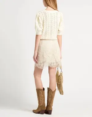 Isabel Marant Étoile Solid Paneled Ruffled Flared Skirt