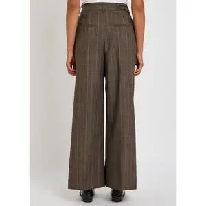 GANNI Melange Stripe Wrap Pants