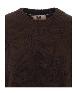 ANIYE BY Tina Distressed Knitted Dress