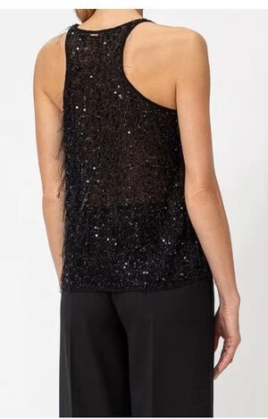 TWINSET Sequined Sleeveless Top