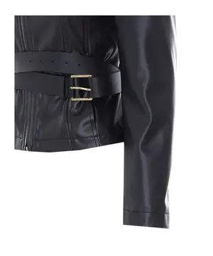Liu Jo Belted Faux Leather Jacket