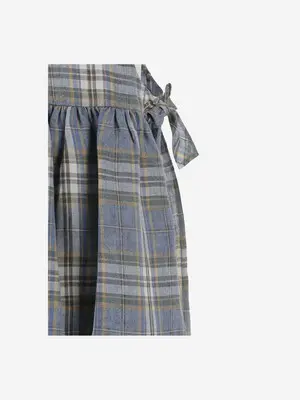 IL GUFO Checked Crewneck Sleeveless Dress