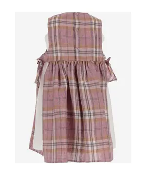 IL GUFO Plaid-check Linen Dress