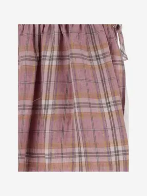 IL GUFO Plaid-check Linen Dress