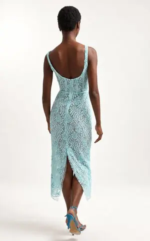 FRANCESCA MIRANDA Stellar Cotton-lace Midi Dress