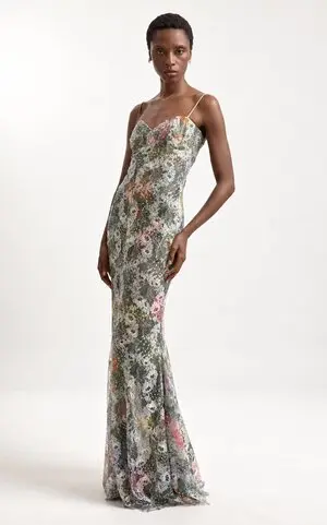 FRANCESCA MIRANDA Bruma Lace Midi Dress