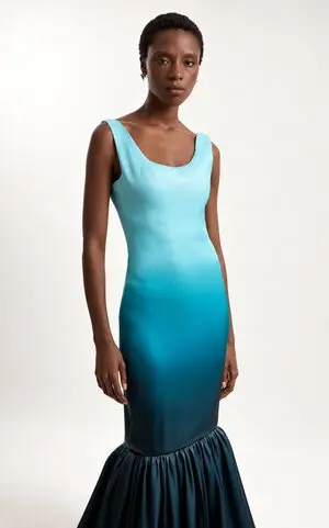 FRANCESCA MIRANDA Gota Fishtail Maxi Dress