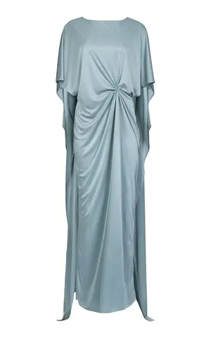 FRANCESCA MIRANDA Calma Draed Jersey Maxi Dress - Silver