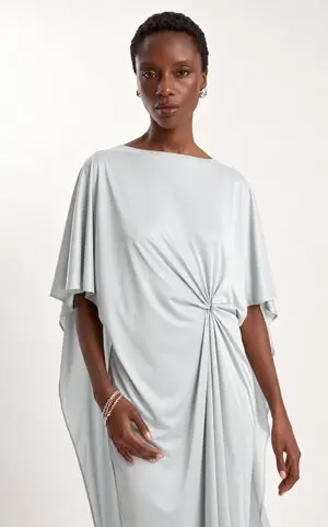 FRANCESCA MIRANDA Calma Draed Jersey Maxi Dress