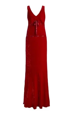 Bernadette Camille Velvet Maxi Dress