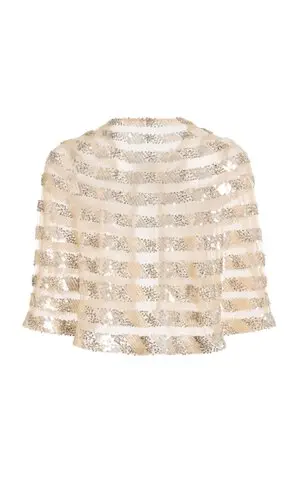Oscar De La Renta Embroidered Cape