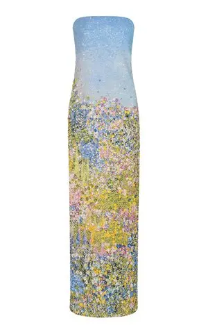 LA FUORI Summer Meadow Column Dress - Multi
