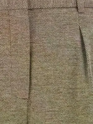 CIRCOLO 1901 Chevron-pattern Pleated Trousers