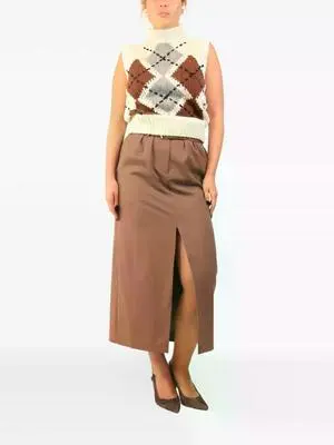 Ermanno Scervino Argyle-knit Vest - Neutrals