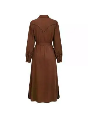 Carolina K Rodeo Contrast-trim Midi Dress