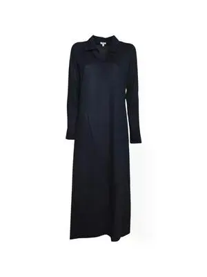 Aspesi Long-sleeve Polo-collar Maxi Dress