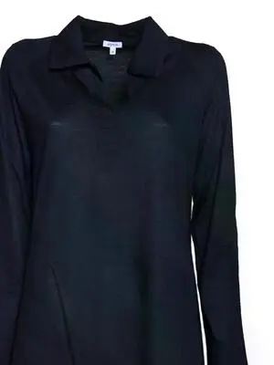 Aspesi Long-sleeve Polo-collar Maxi Dress