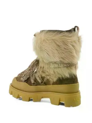 Moncler Peak Après Shearling & Suede Boots