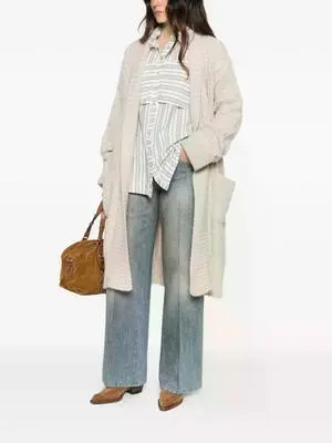 Ermanno Scervino Cable-knit Long Cardigan