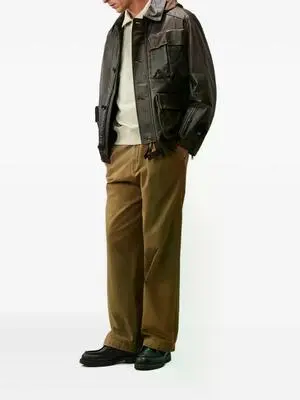 C.P. COMPANY Cotton Gabardine Boxy Pleats Pants