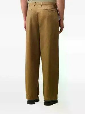 C.P. COMPANY Cotton Gabardine Boxy Pleats Pants