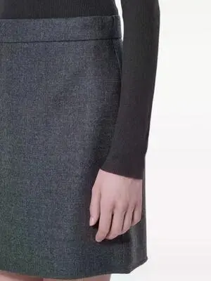 Max Mara Smooth-weave Wool Skirt