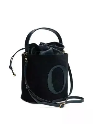 Orciani Her-o Logo-patch Suede Bucket Bag