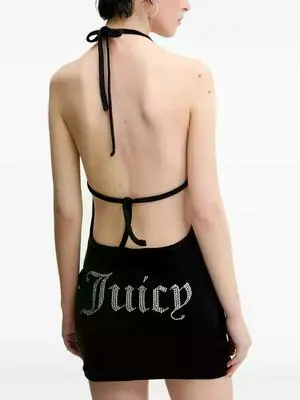 Juicy Couture Logo-embellished Halterneck Mini Dress