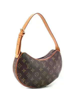 LOUIS VUITTON Croissant Handbag Monogram Canvas Pm Hobo Bag