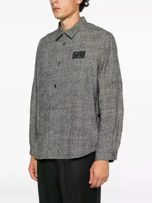 Undercover Prince Of Wales Check Logo-patch Shirt