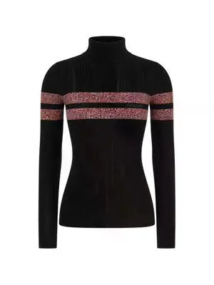 Iceberg Striped Ribbed-knit Sweater - Blue