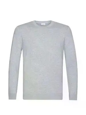 PROFUOMO Crew-neck Ribbed-trim Sweater - Grey