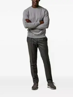 PROFUOMO Crew-neck Ribbed-trim Sweater