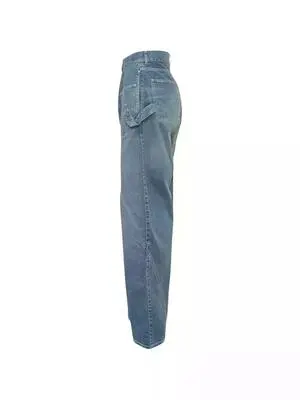 JW Anderson Anchor Logo-embroidered Carpenter Jeans - Blue