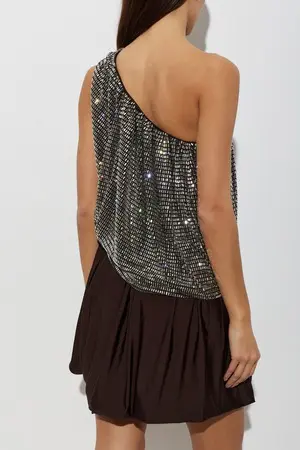 SELF-PORTRAIT One-shoulder Sequin Dress
