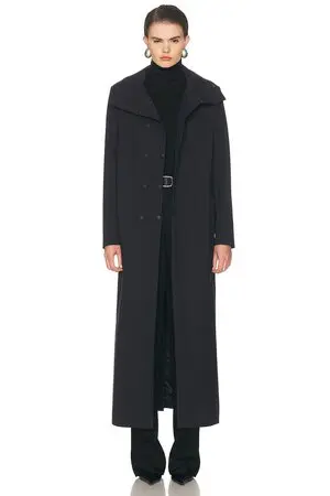 SEV Technical Tailored Trench Coat - Navy