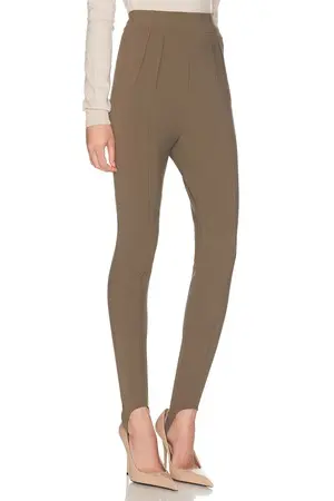MUGLER High Waist Legging In Tan