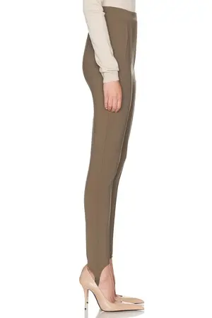 MUGLER High Waist Legging In Tan