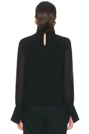 NICHOLAS Amara Double Layer Cowl Neck Blouse