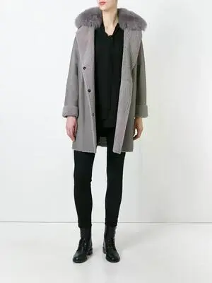 Guy Laroche Fur Collar Coat