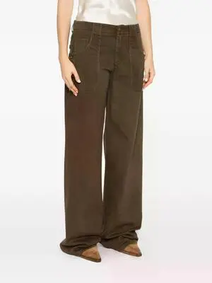 Ermanno Scervino Button-detail Wide-leg Trousers - Brown